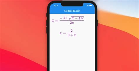 Displaying Math Symbols In Flutter Kindacode