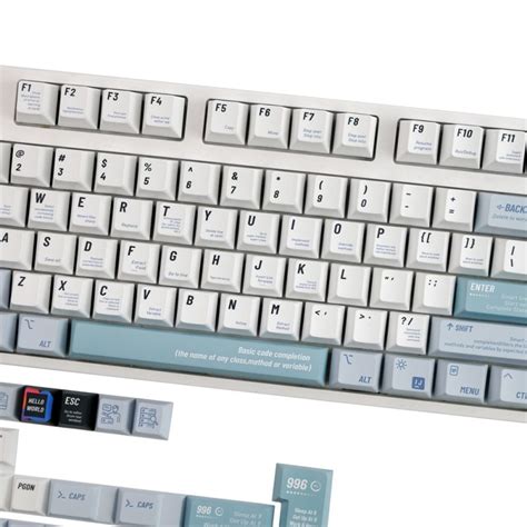 Programmer Coding Keycaps Set Computer White Keysium
