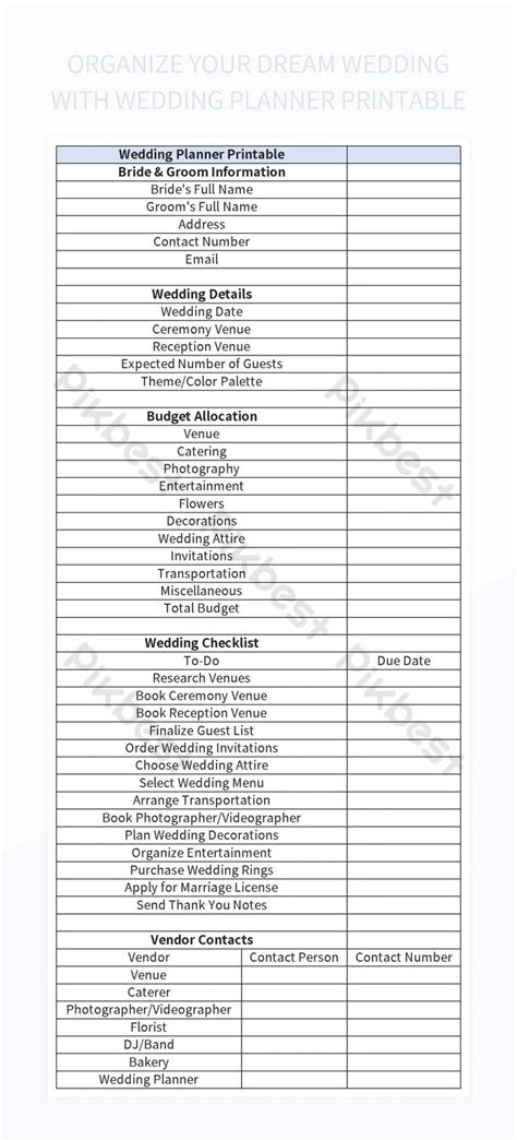Template Templat Pernikahan Excel Contoh Format Xls Download Gratis