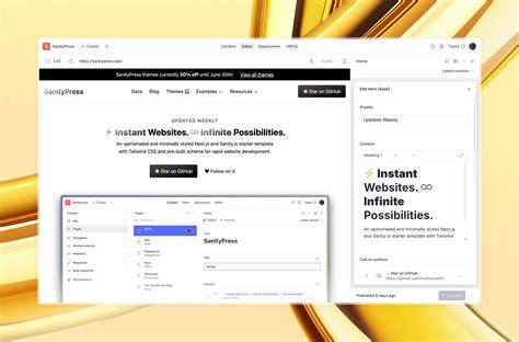 SanityPress Customizable Next Js Sanity Starter Template