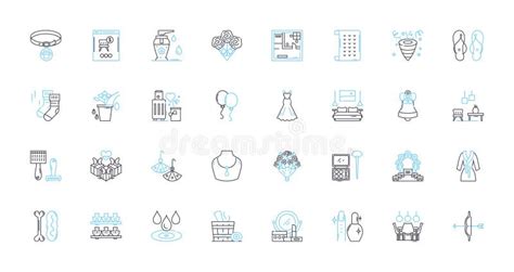 Affix Linear Icons Set Prefix Suffix Root Derivative Inflection Morpheme Tack On Line