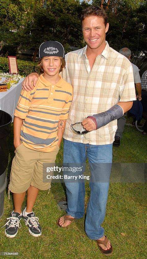 Actor Brian Krause And Son Jamen Krause Attend The Los Angeles News