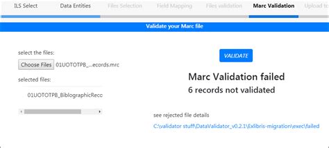 Migration File Validation Tool Ex Libris Knowledge Center