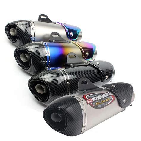 Yoshimura 오토바이 배기 머플러 파이프 Db 킬러 핏바이크 Tmax Xmax Sv650 베스파 Gts 스카리코 모토 125 51mm