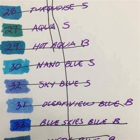Make This Simple Marker Color Chart