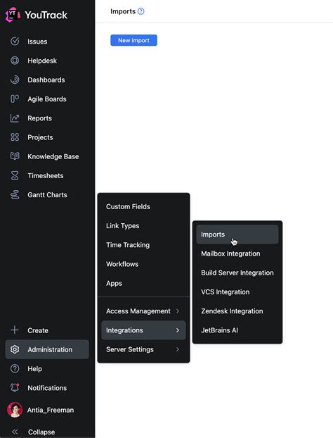 Imports Youtrack Server Documentation