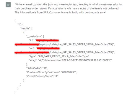 Chatgpt Integration With Sap S4hana Sap Community