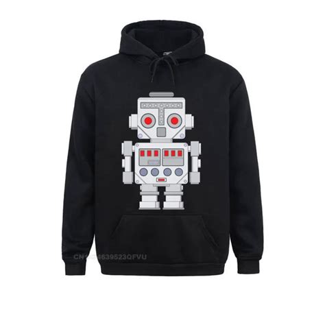 Comic Pullover Hoodie Little Mr Robot Sweater Pure Cotton Cartoon