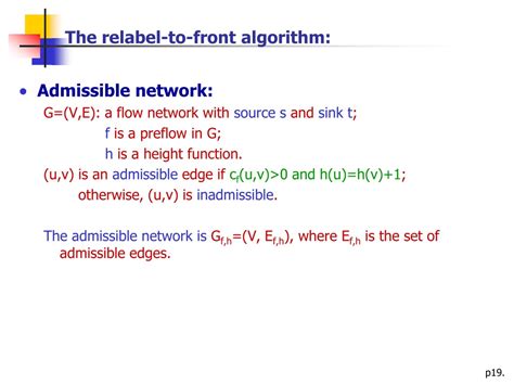 Ppt Maximum Flow Push Relabel Algorithms Powerpoint Presentation