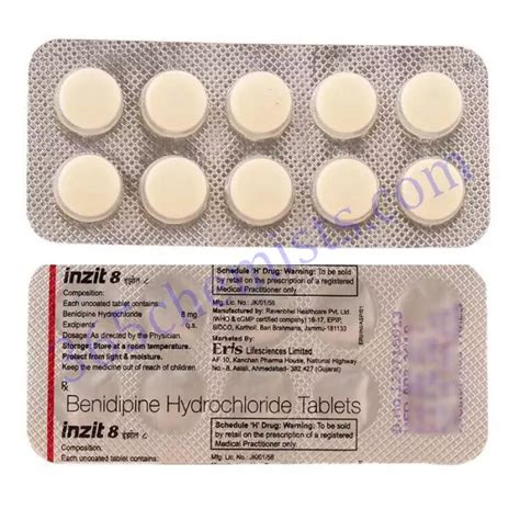 Inzit 8mg Tablet Benidipine 8mg Usa Fast Delivery