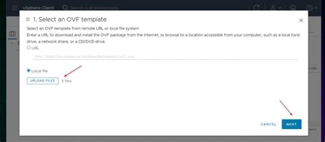 how to create a vm with an ovf template in vcenter cloudspress