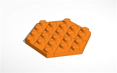 3d Design Lego Hexagon Tinkercad