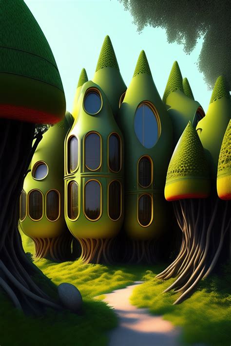 Ai Generated Houses Trees Free Image On Pixabay