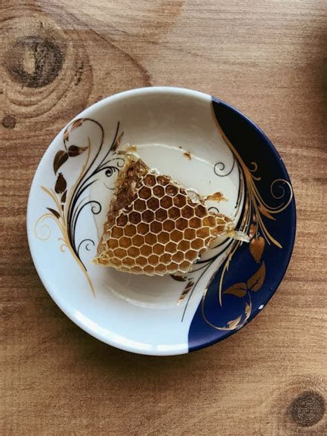 꿀 달콤한 맛있는 벌집 수직 쐈어 음식 확대에 관한 무료 스톡 사진