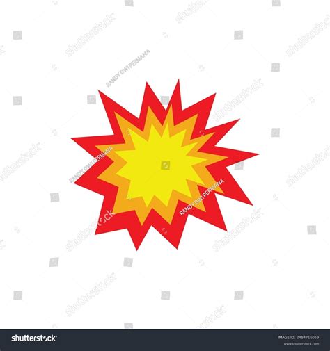 Explosion Boom Vector Illustration Emoji Icon Stock Vector Royalty