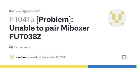 Problem Unable To Pair Miboxer Fut038z · Issue 10415 · Koenkk