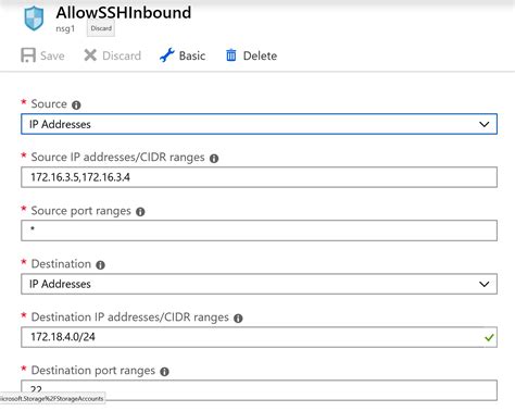 Az Network Nsg Cmdlet Does Not Show Destinationportrange For Port 22 · Issue 9858 · Azureazure