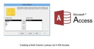 How To Create A Multi Column Lookup List In MS Access