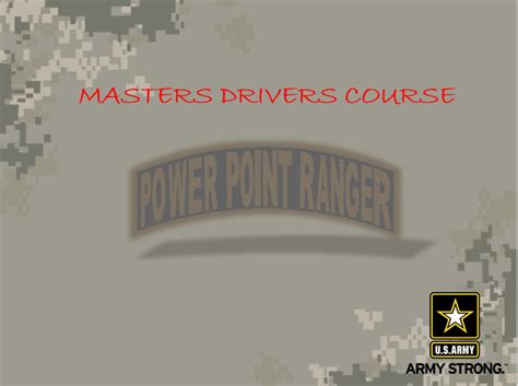 Hmmwv Driver Training Powerpoint Ranger Pre Made Military 54 Off