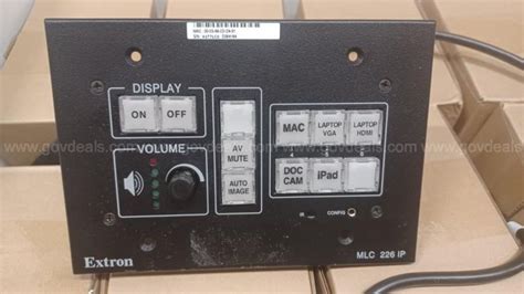 9 Extron Av Panels Mlc 226 Ip Allsurplus