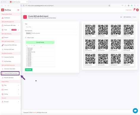 How To Generate Bulk Qr Codes In A Minute Docdrag Platform