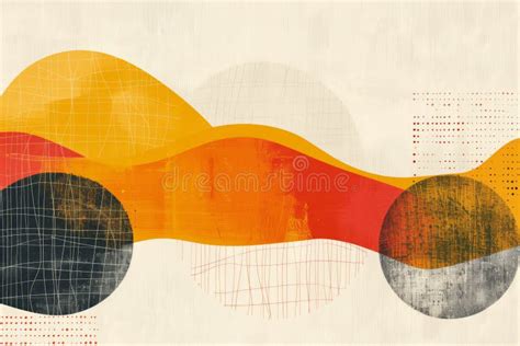 Modern Abstract Art With Vibrant Colors Geometric Shapes Striking Contrast Contemporary