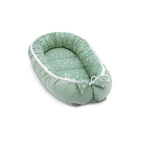 Cocon Cu Doua Fete Bumbac 95x55 Cm Verde Emagro