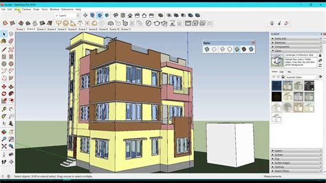 26 Sketchup Essential Style Part 1 Youtube