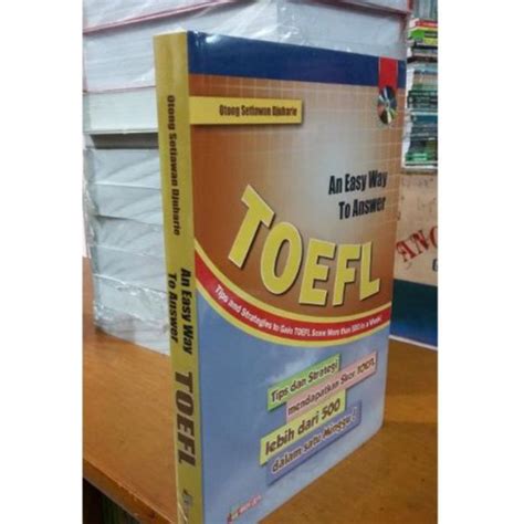 toefl tips and strategic book use indonesian english translation otong setiawan shopee