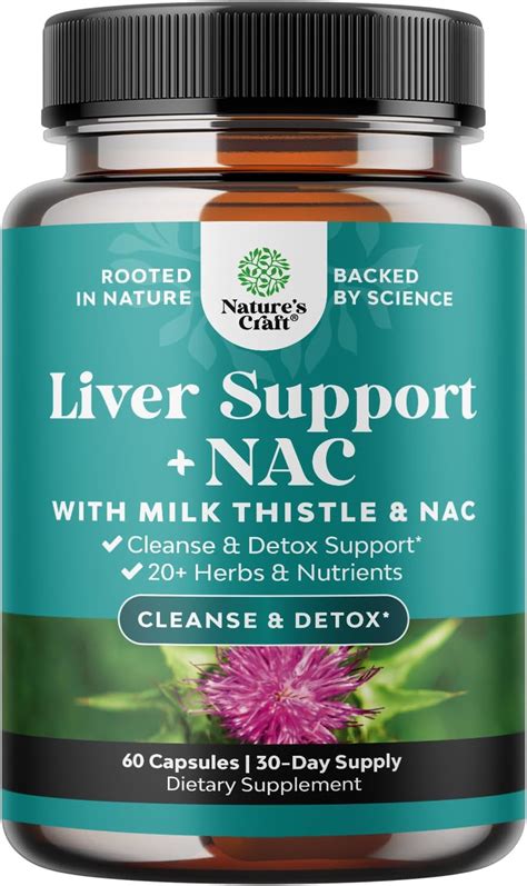 Liver Support Nac Supplement With Milk Thistle Extract