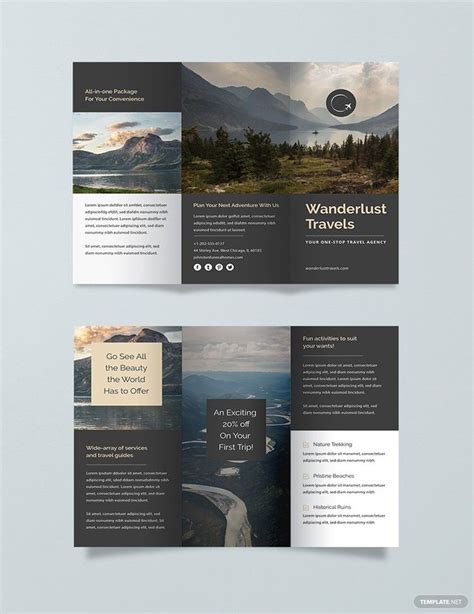 Editable Travel Brochure Templates In Word To Download