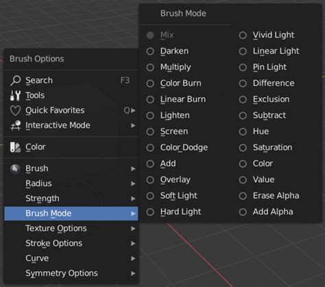 Dynamic Brush Menus — Blender Manual