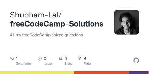 Github Shubham Lalfreecodecamp Solutions All My Freecodecamp Solved Questions