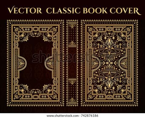 벡터 클래식 책 표지장식용 빈티지 프레임 스톡 벡터로열티 프리 742876186 Shutterstock