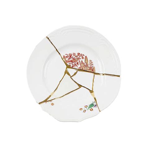 Kintsugi N1 Porcelain And 24ct Gold Dinner Plate 27cmkintsugi N1