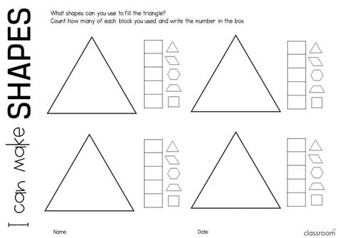 D Shape Pattern Block STEM Challenge Cards Etsy