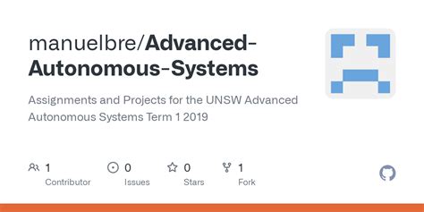 Github Manuelbreadvanced Autonomous Systems Assignments And