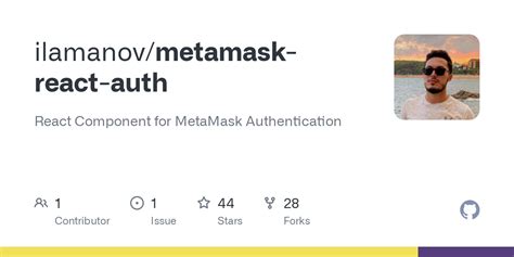 GitHub Ilamanov Metamask React Auth React Component For MetaMask