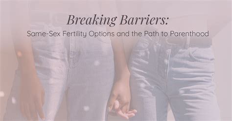 Breaking Barriers Same Sex Fertility Options And The Path To