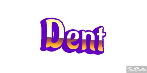 dent word animated logo designs