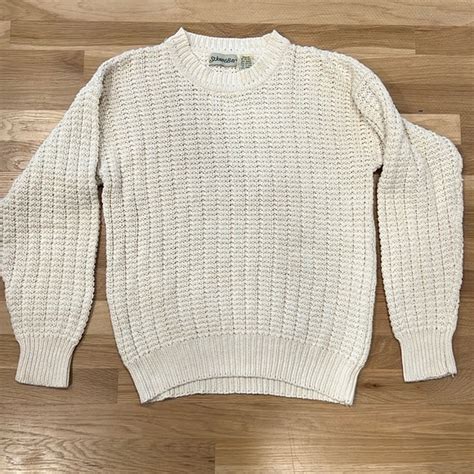 St Johns Bay Sweaters Vintage Cable Knit Sweater Mens M Poshmark