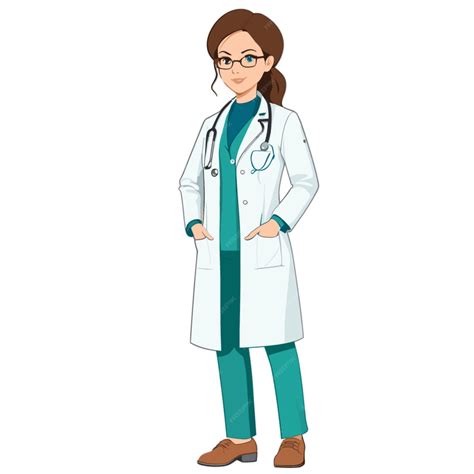 Premium Vector Female Doctor Vector On White Background
