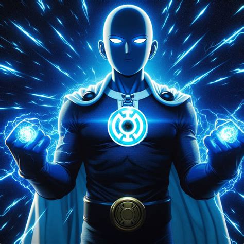 Blue Lantern Saitama By Strombo1inator On Deviantart