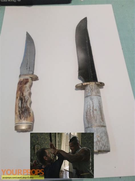 Banshee Chayton And Hoods Stunt Main Fight Knives Original Prop Weapon