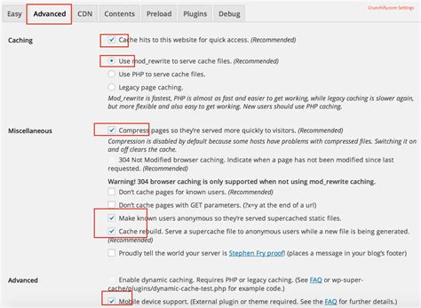 How To Speed Up WordPress Site By Tuning WP Super Cache Settings List Of Steps And Tips