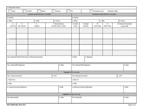 Eng Form 4900 R Fillable Printable Forms Free Online