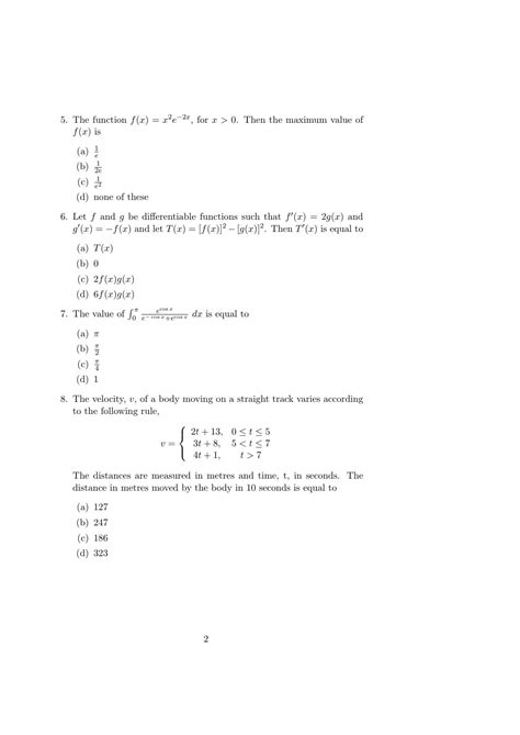 Isi Admission Test M S Qms Qma 2017 Sample Paper Indcareer Docs