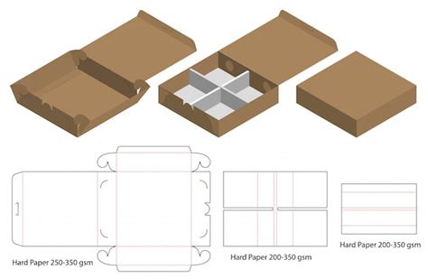 Premium Vector Box Packaging Die Cut Template Design