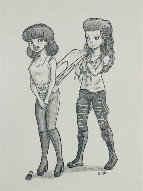Metal Girls Wedgie Drawing Commission By Jejlop On Deviantart