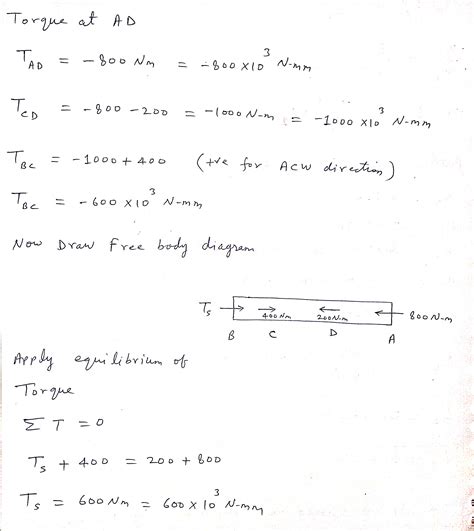 Solved Draw A Torque Diagram For This Shaft Determine The Maximum Course Hero